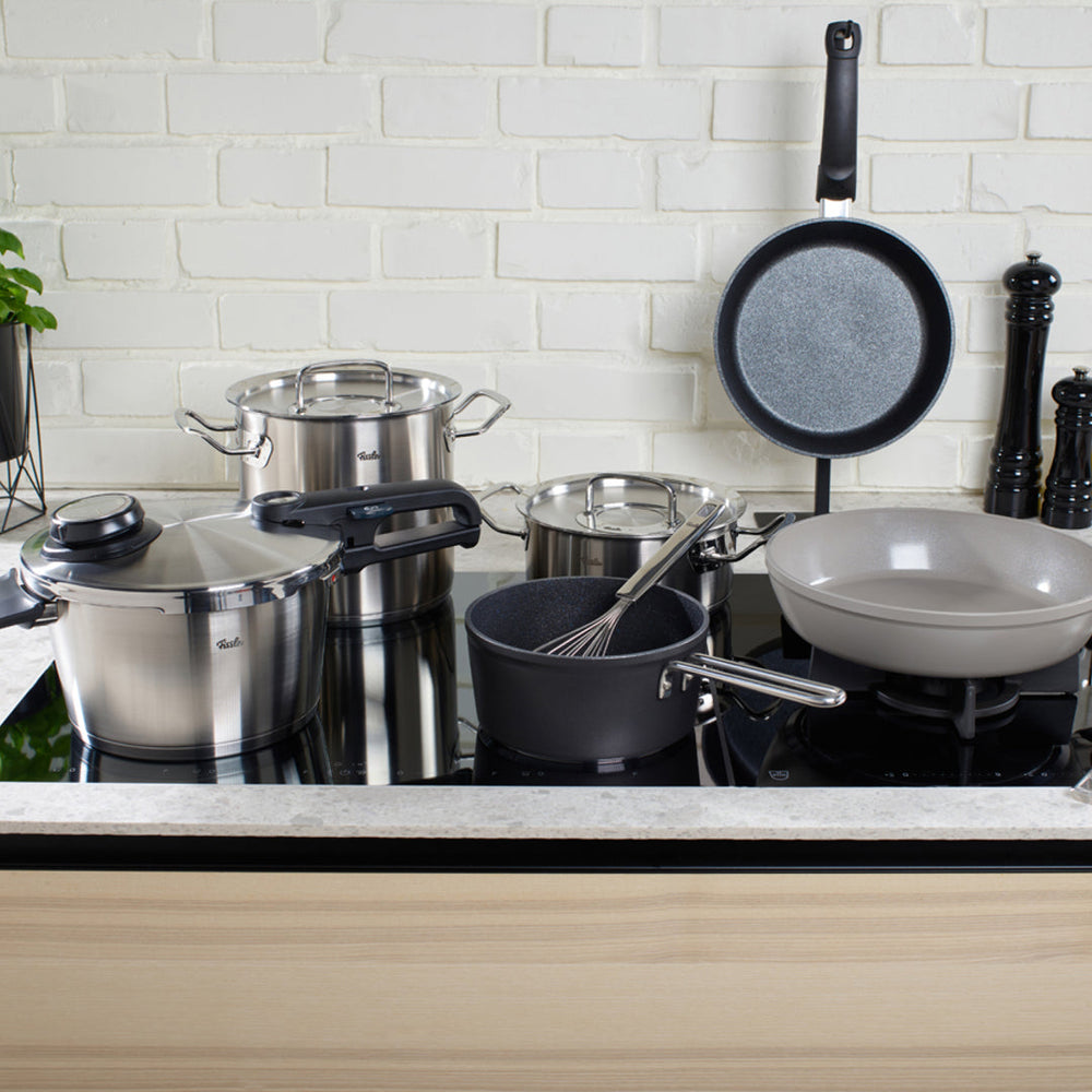 Viseo® Stainless Steel 5-Piece Cookware Set (Saucepan, 6 Qt Stock Pot